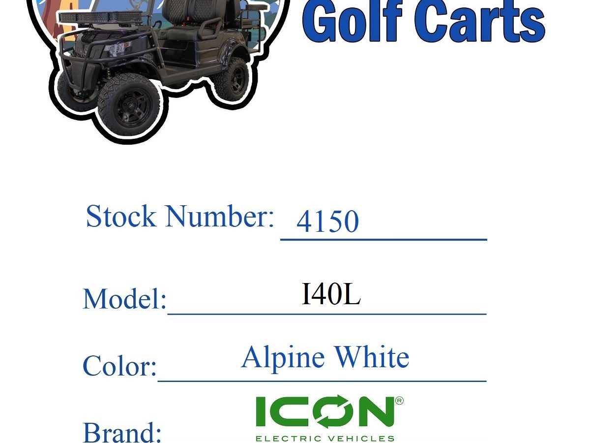 Icon i40L - Hartville Golf Carts - Push Golf Cart